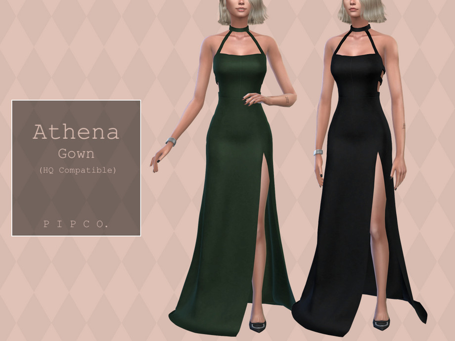 Athena Gown by Pipco from TSR • Sims 4 Downloads