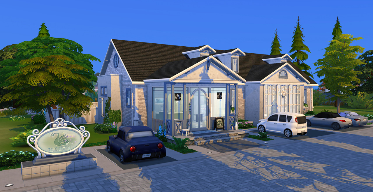 Baths of the White Swan from Simsontherope • Sims 4 Downloads