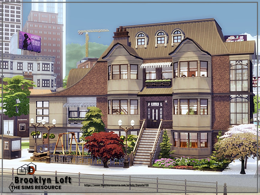 Brooklyn Loft by Danuta720 from TSR • Sims 4 Downloads
