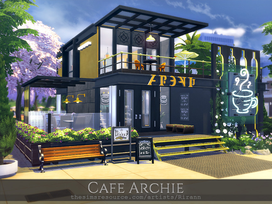 Cafe Archie by Rirann from TSR • Sims 4 Downloads
