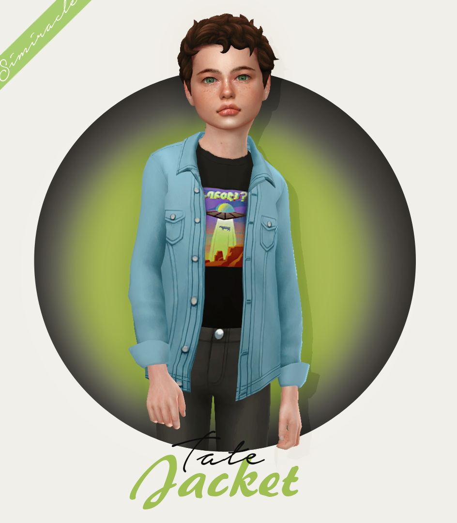 Clumsyalien Tate Jacket from Simiracle • Sims 4 Downloads