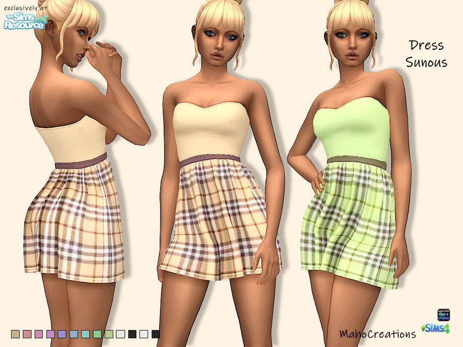 Dress Sunous by MahoCreations from TSR • Sims 4 Downloads