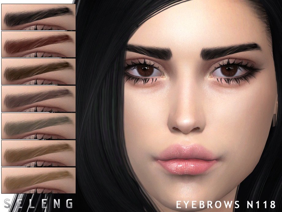 Eyebrows N118 by Seleng from TSR • Sims 4 Downloads