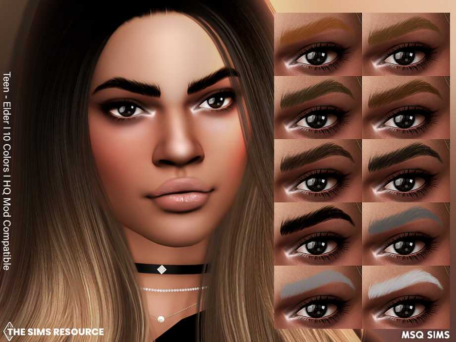 Eyebrows NB27 by MSQSIMS from TSR • Sims 4 Downloads