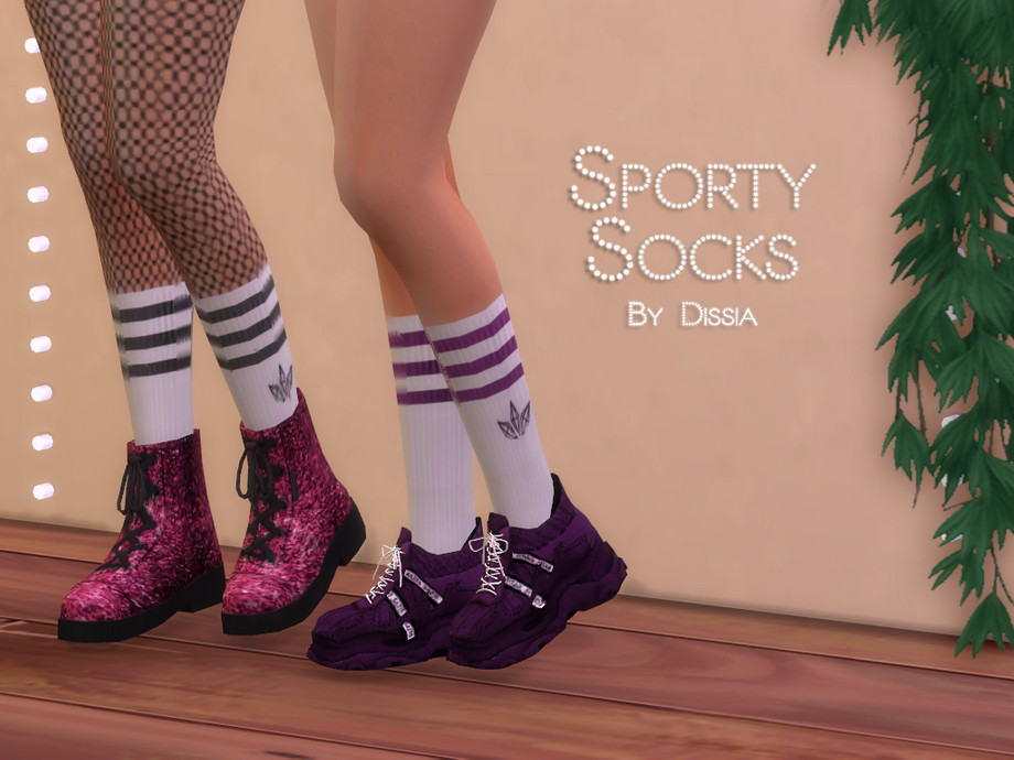 Sporty Socks by Dissia from TSR • Sims 4 Downloads