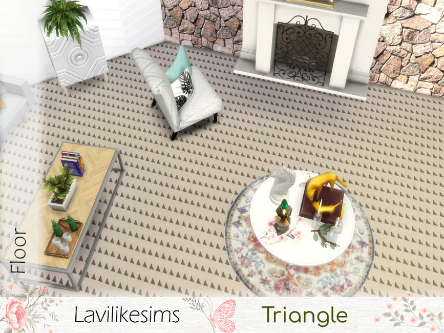 Triangle Floors by lavilikesims from TSR • Sims 4 Downloads