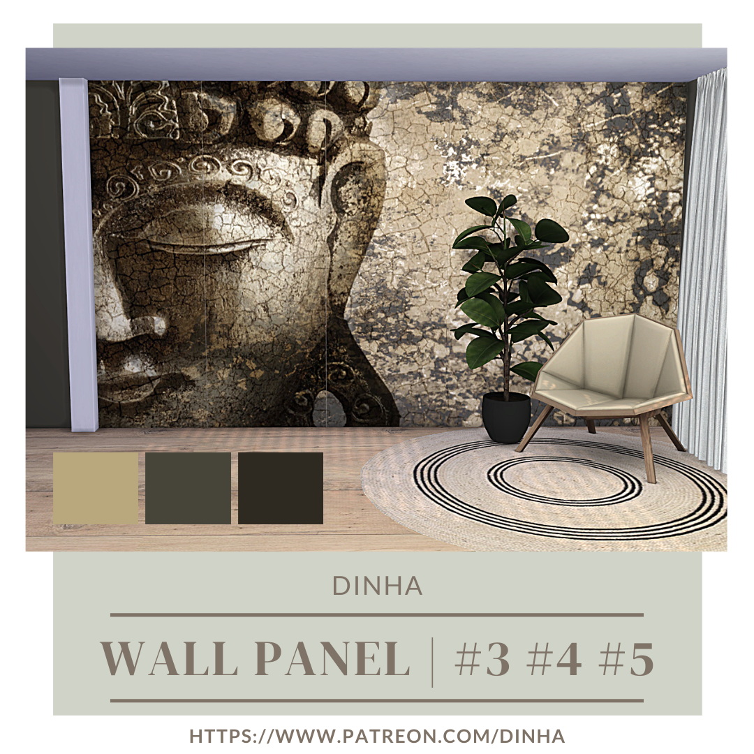Wall Panel from Dinha Gamer • Sims 4 Downloads