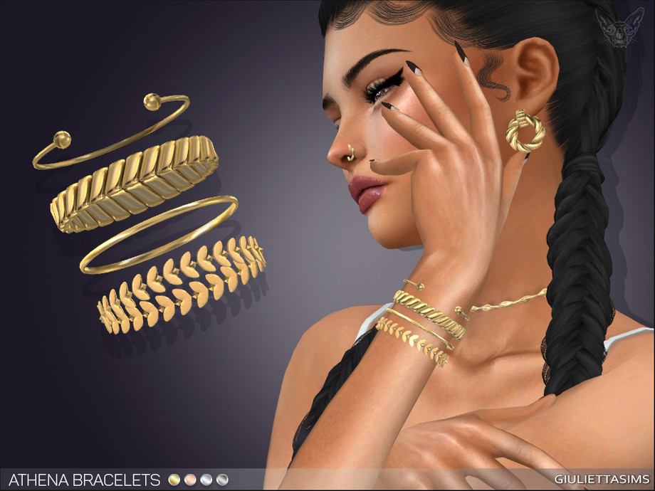 Athena Bracelet Set (right wrist) by feyona from TSR • Sims 4 Downloads