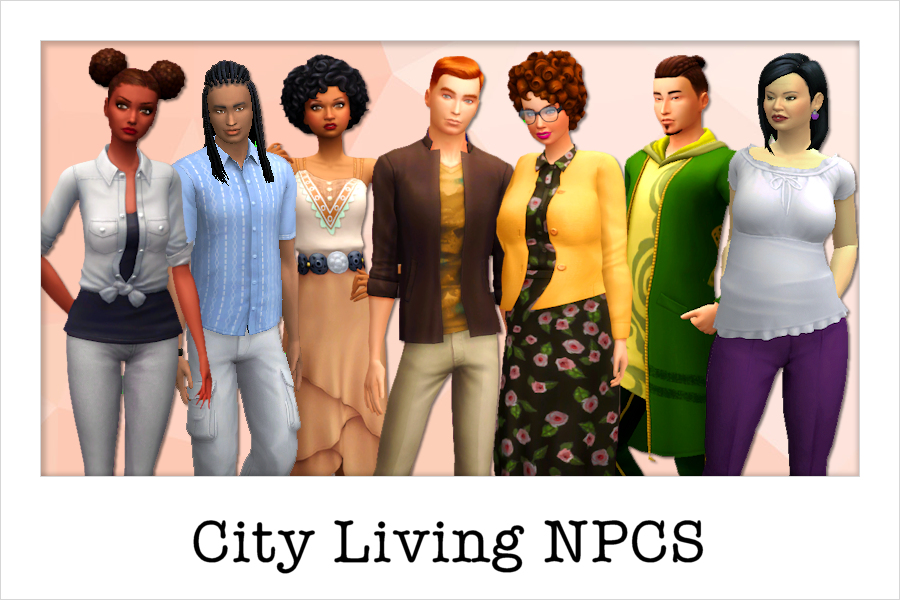 City Living NPCs from Strenee sims • Sims 4 Downloads