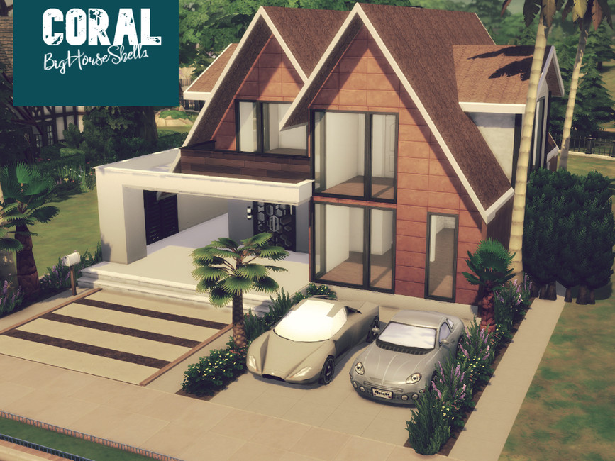 Coral Shell House by GenkaiHaretsu from TSR • Sims 4 Downloads