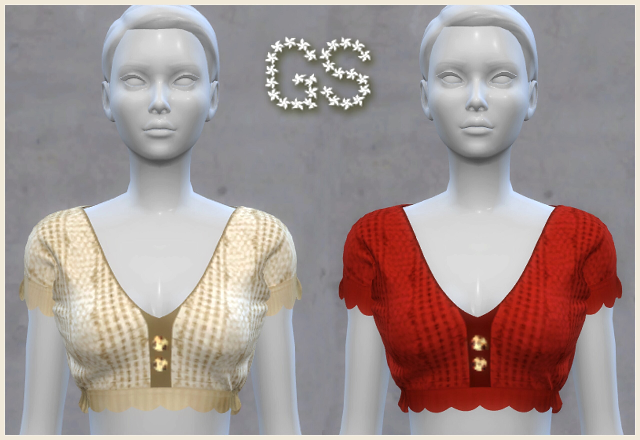 Crochet top from Guemara • Sims 4 Downloads