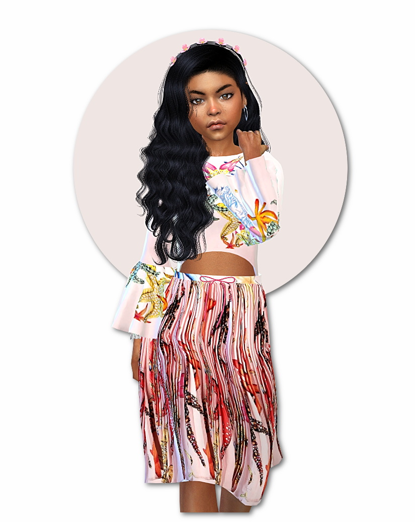 Designer Set for Child Girls from Sims4-boutique • Sims 4 Downloads