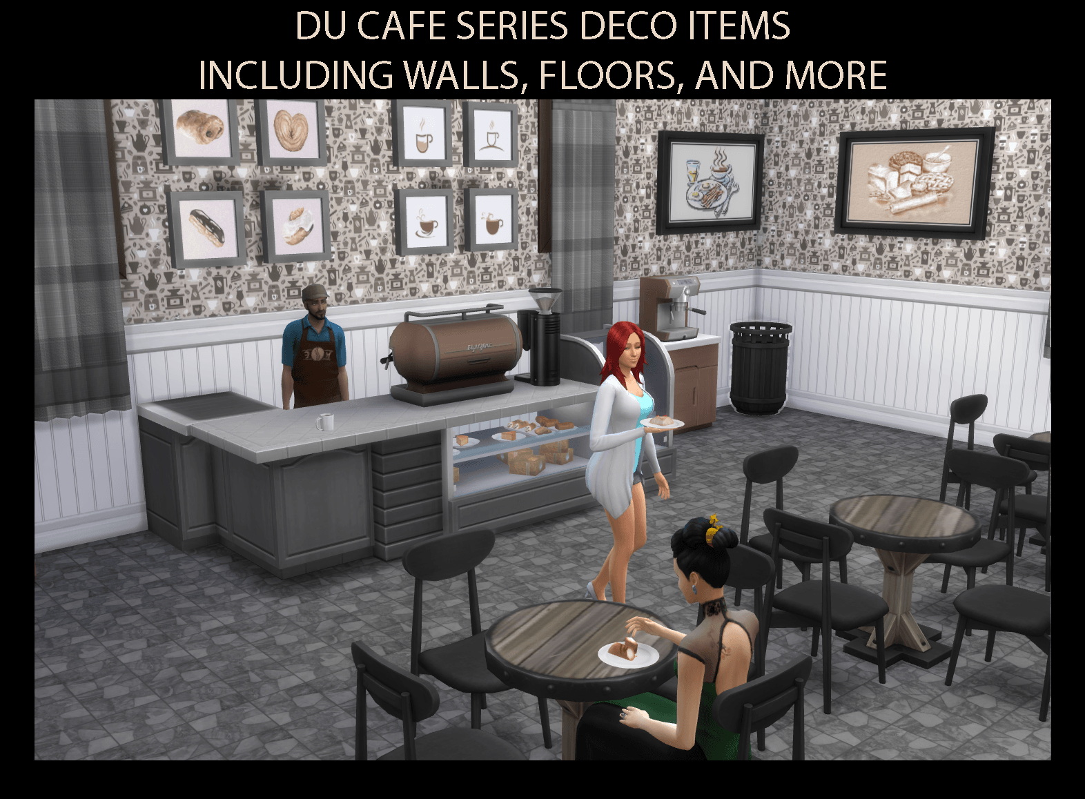 Du Cafe Series Cafe Style Decor by Simmiller from Mod The Sims • Sims 4 ...