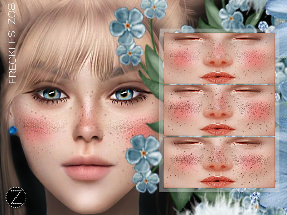 FRECKLES Z08 by ZENX from TSR • Sims 4 Downloads