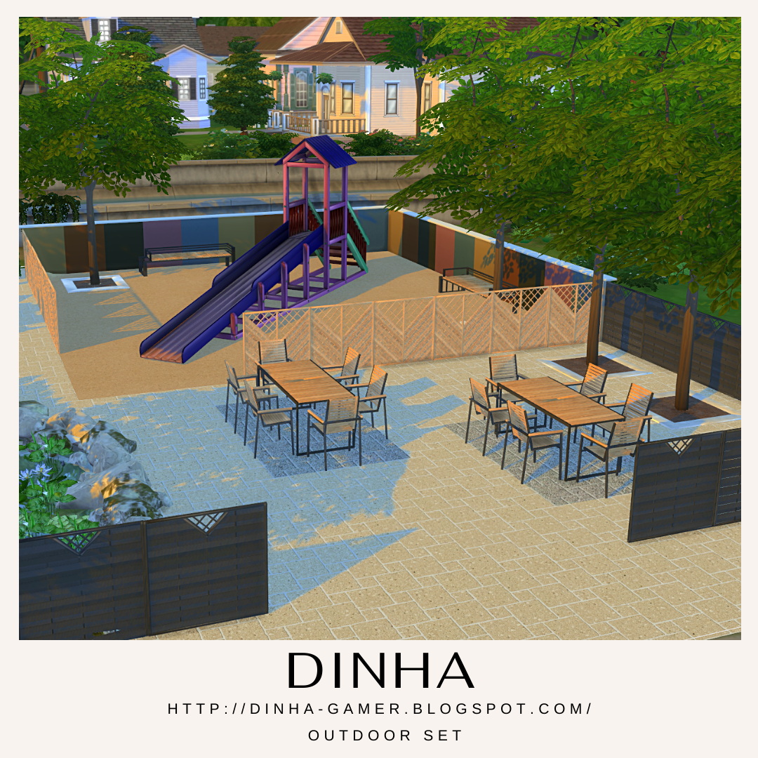 Outdoor Set from Dinha Gamer • Sims 4 Downloads