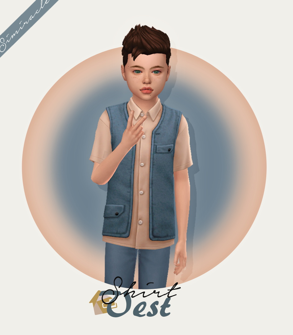 Shirt Vest from Simiracle • Sims 4 Downloads