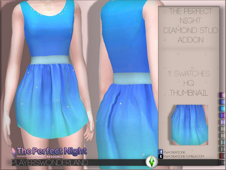 Diamond Studs Addon by PlayersWonderland from TSR • Sims 4 Downloads