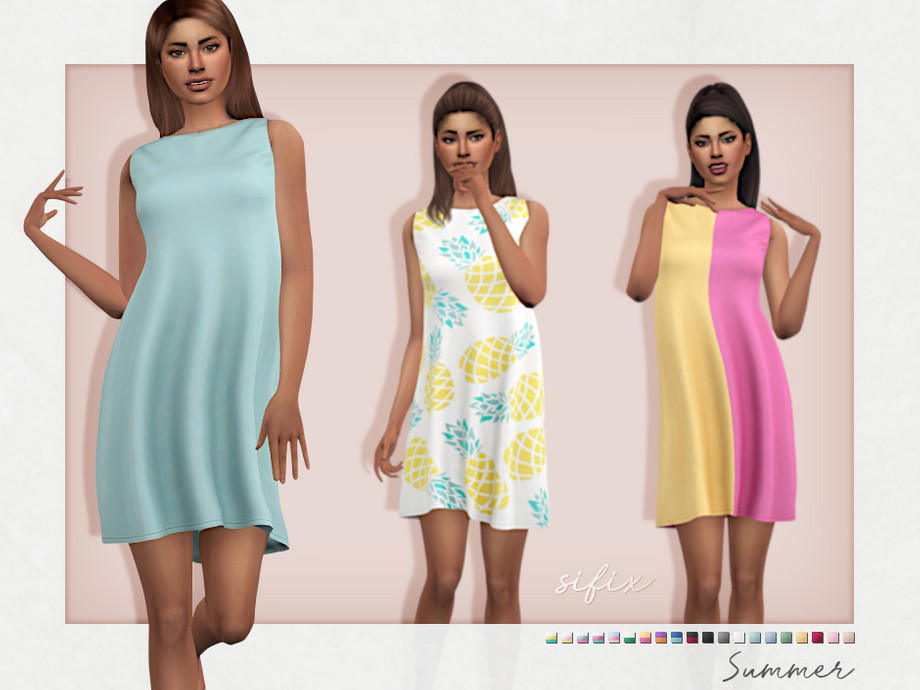 Summer Dress by Sifix from TSR • Sims 4 Downloads