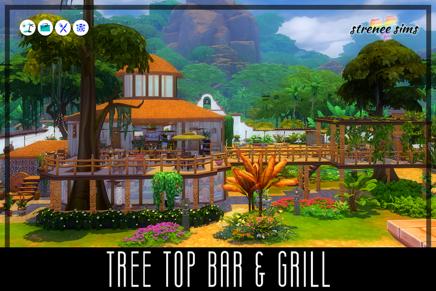 Tree Top Bar and Grill from Strenee sims • Sims 4 Downloads