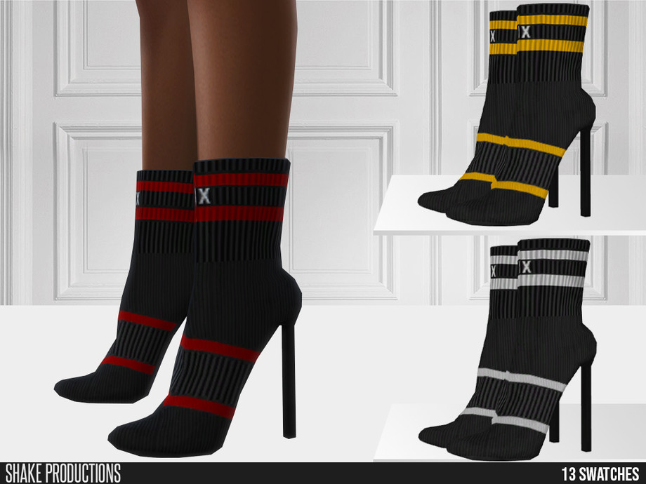 725 - Knitting Sock Boots by ShakeProductions from TSR • Sims 4 Downloads