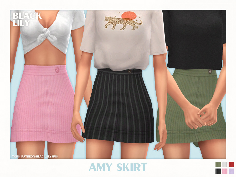 Amy Skirt by Black Lily from TSR • Sims 4 Downloads