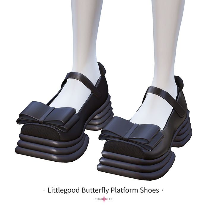 Butterfly Platform Shoes from Charonlee • Sims 4 Downloads