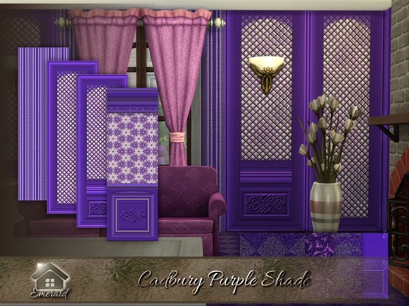 Cadbury Purple Shade by emerald from TSR • Sims 4 Downloads