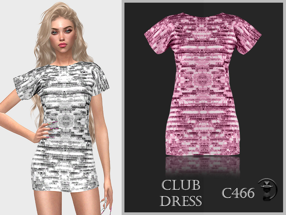 Club Dress C466 by turksimmer from TSR • Sims 4 Downloads