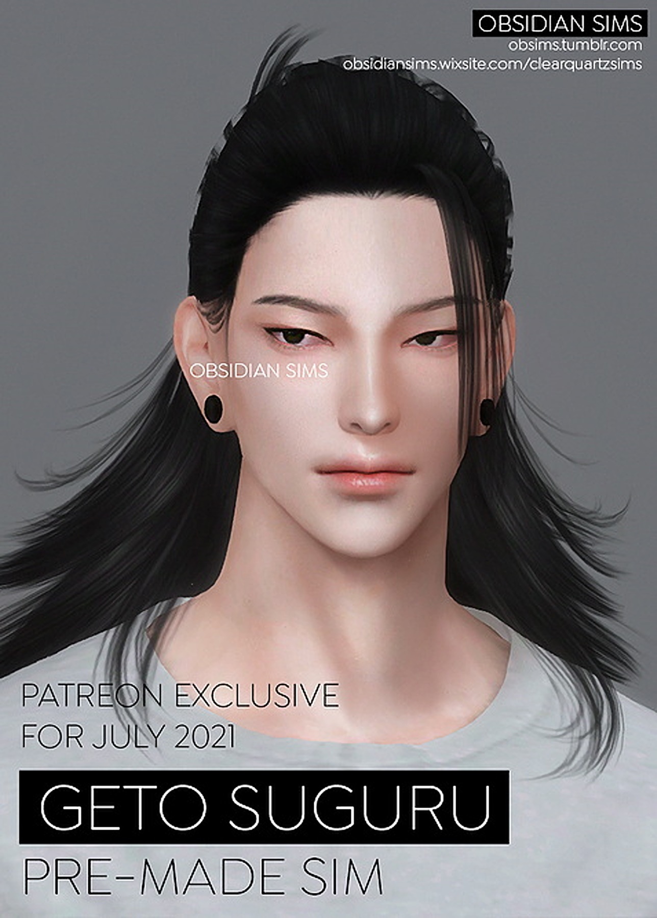 GETO SUGURU From Obsidian Sims Sims 4 Downloads