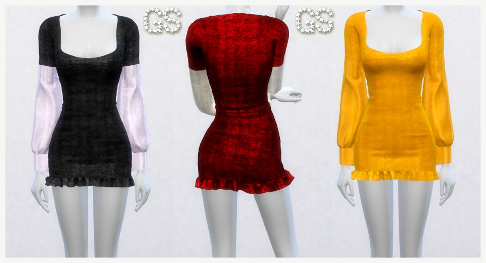 Jen dress from Guemara • Sims 4 Downloads