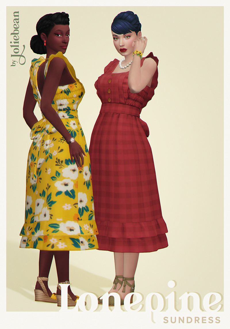 Lonepine Sundress from Joliebean • Sims 4 Downloads