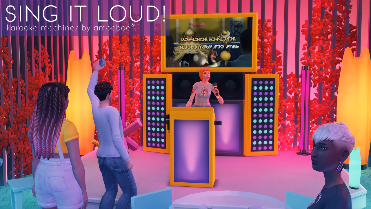 SING IT LOUD! Karaoke machines from Picture Amoebae • Sims 4 Downloads
