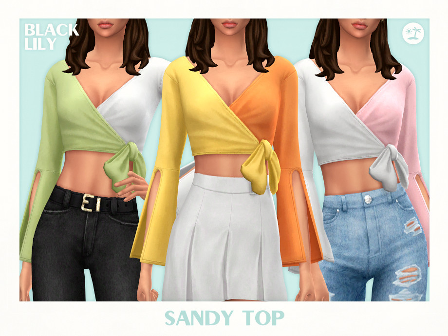 Sandy Top by Black Lily from TSR • Sims 4 Downloads