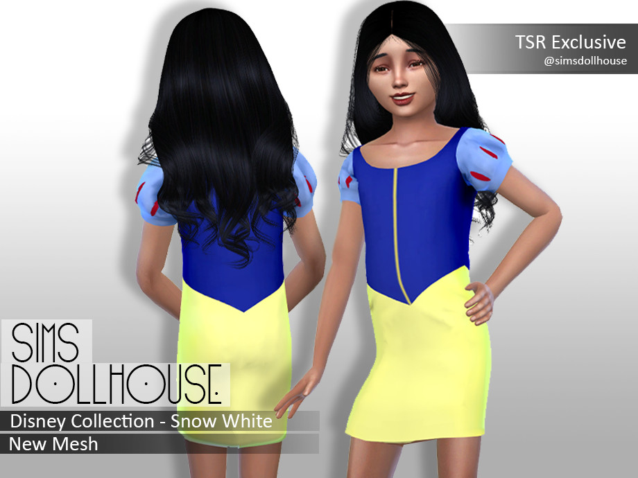 Snow White Dress by SimsDollhouse from TSR • Sims 4 Downloads