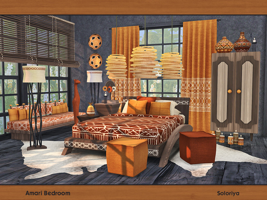 Amari Bedroom by soloriya from TSR • Sims 4 Downloads