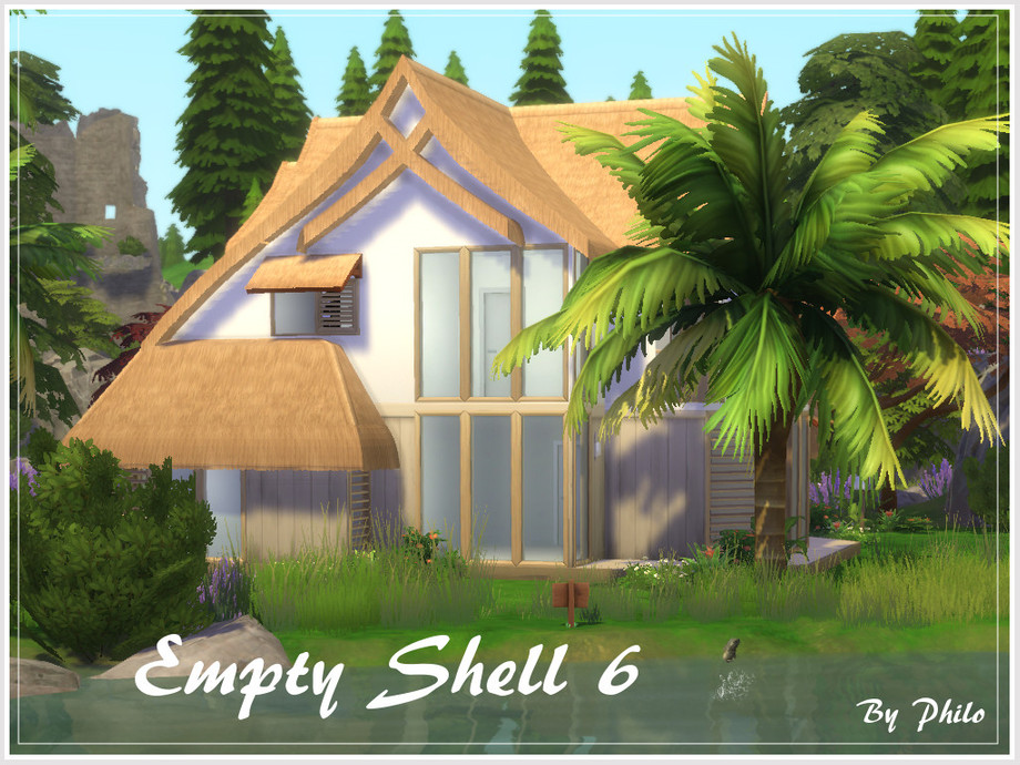 Capucine Empty Shell Home by philo from TSR • Sims 4 Downloads