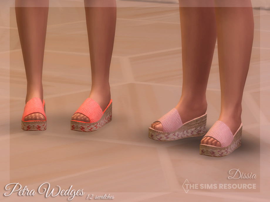 Petra Wedges by Dissia from TSR • Sims 4 Downloads