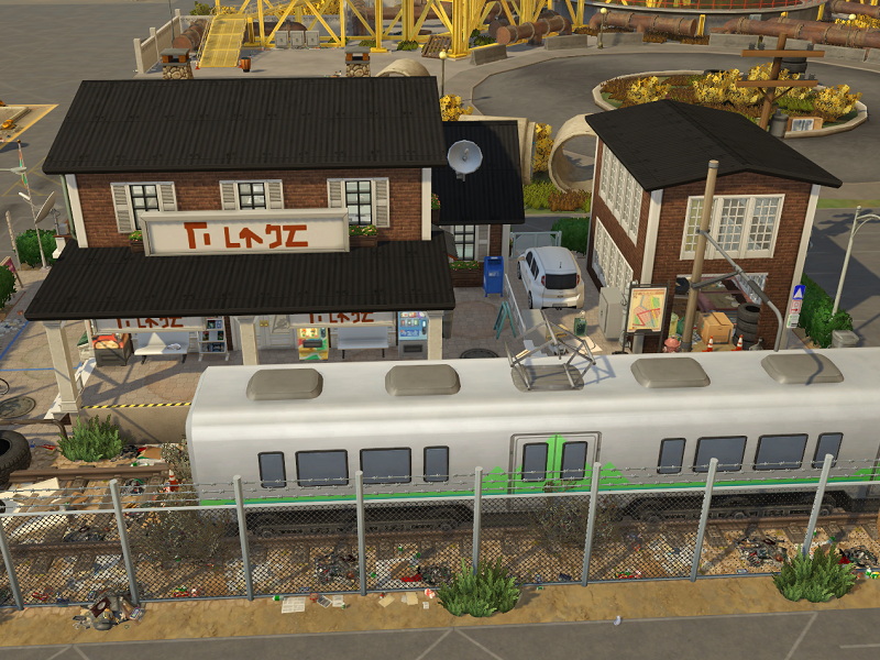 Shabby Train Station by Flubs79 from TSR • Sims 4 Downloads