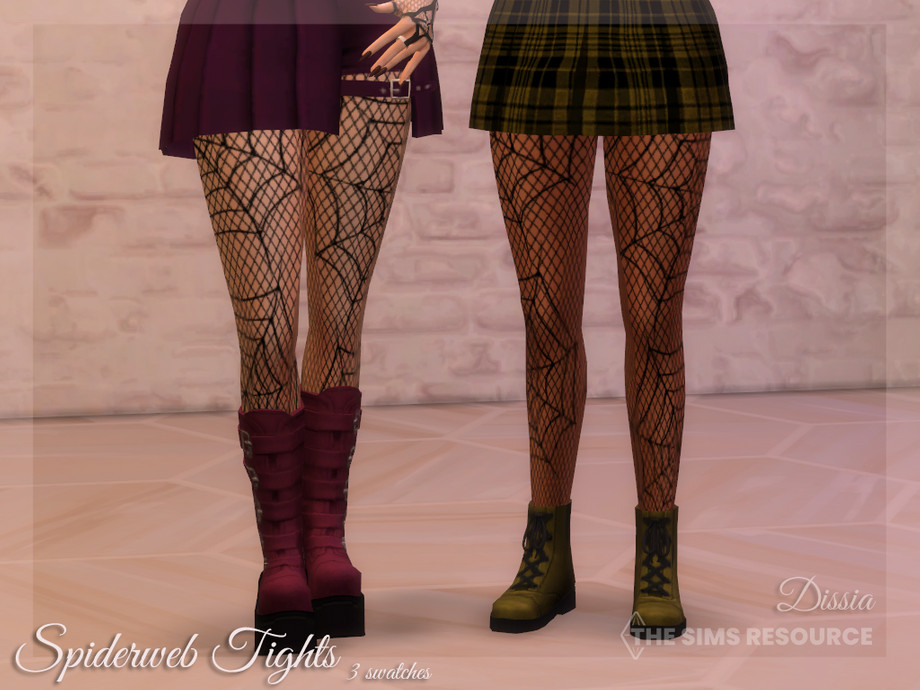Spiderweb Tights by Dissia from TSR • Sims 4 Downloads