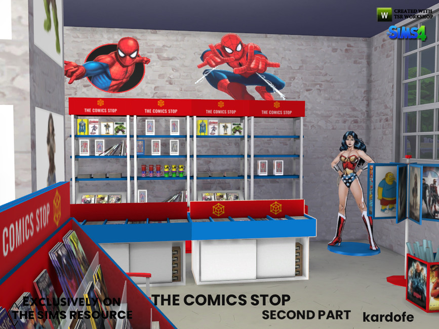 The Comics Stop 2 by kardofe from TSR • Sims 4 Downloads
