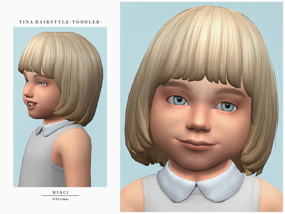Tina Hair TG by Merci from TSR • Sims 4 Downloads