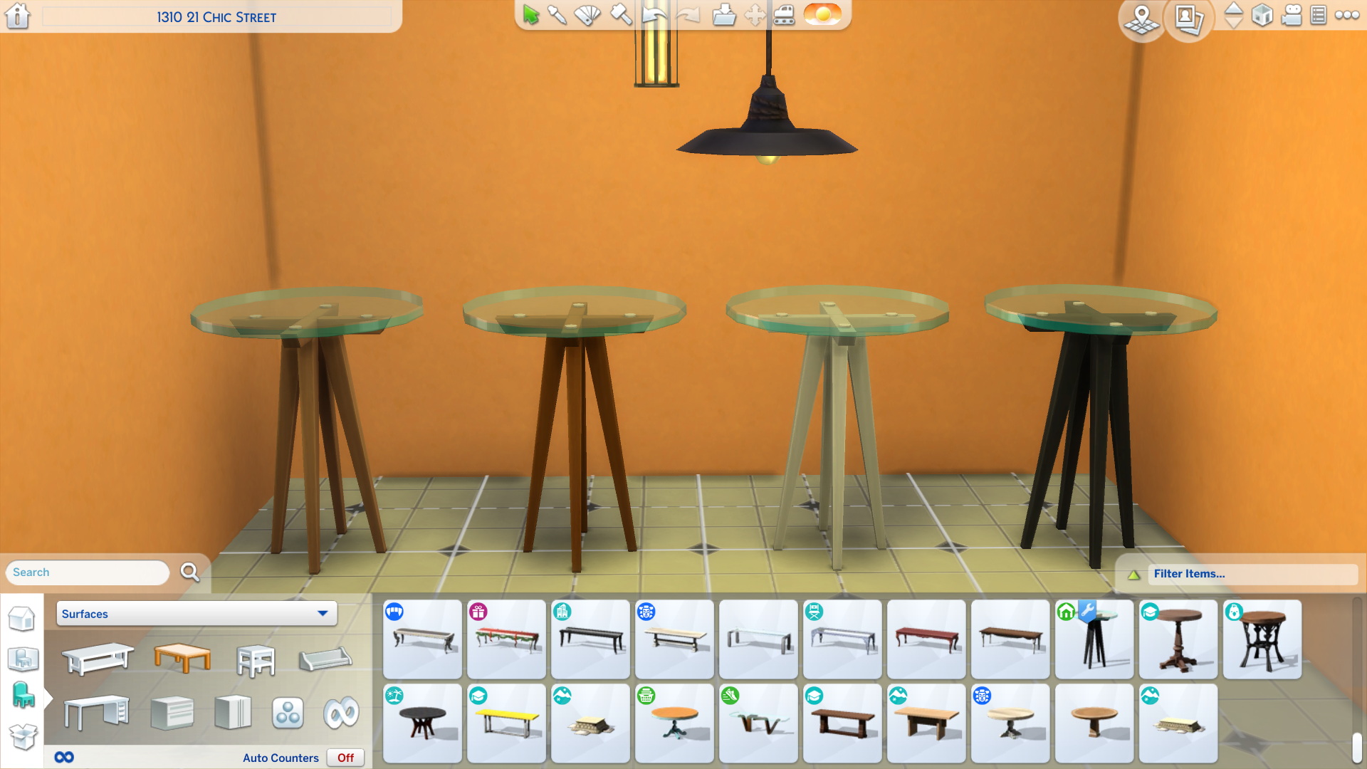 Tiny Living High Glass Table by FlamedWick from Mod The Sims • Sims 4 ...