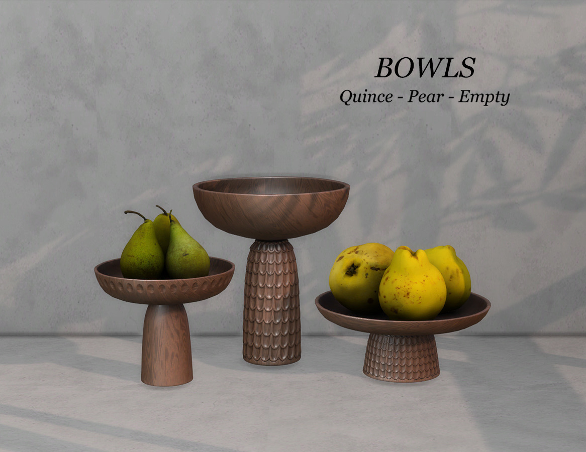 Bowls from Leo 4 Sims • Sims 4 Downloads