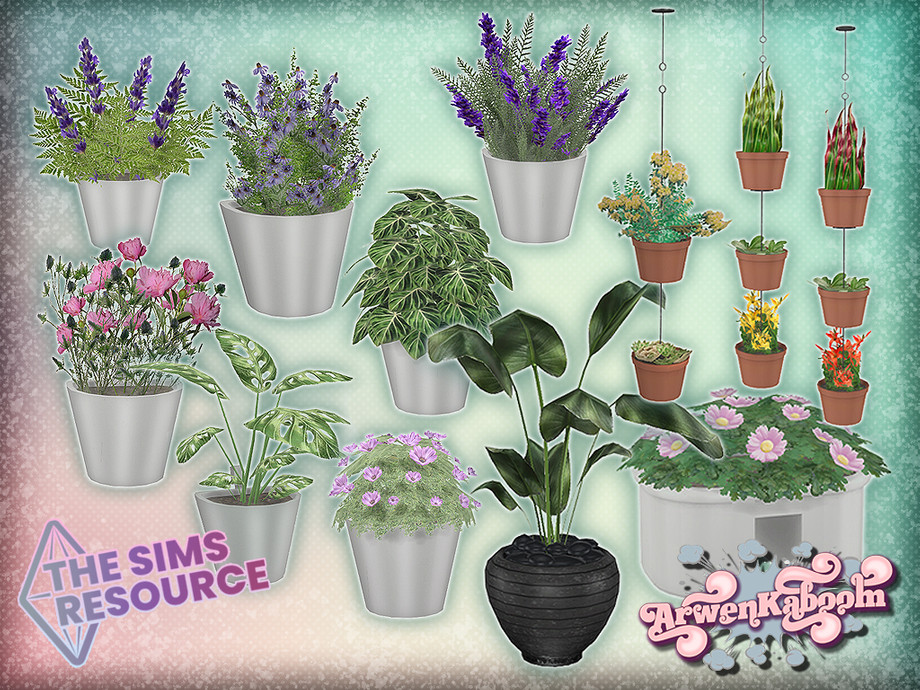 Breezic Plants by ArwenKaboom from TSR • Sims 4 Downloads