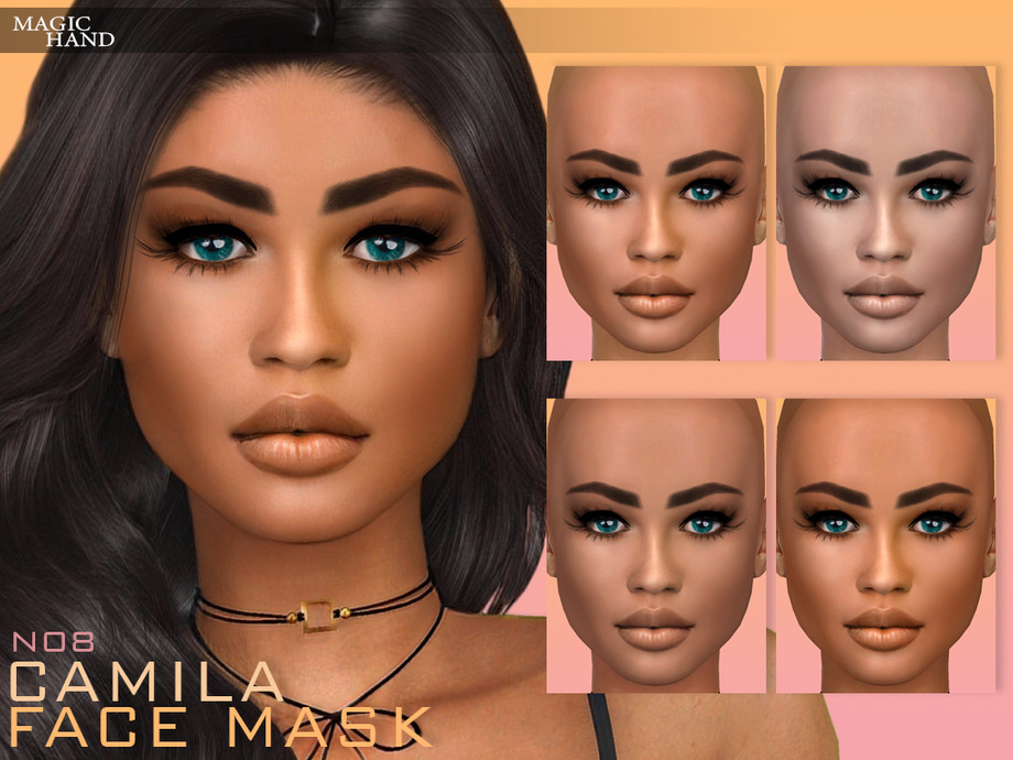 Camila Face Mask N08 by MagicHand from TSR • Sims 4 Downloads