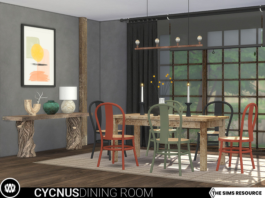 Cycnus Dining Room by wondymoon from TSR • Sims 4 Downloads