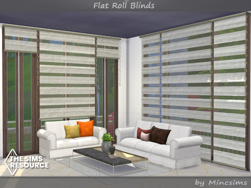 Flat Roll Blinds by Mincsims from TSR • Sims 4 Downloads