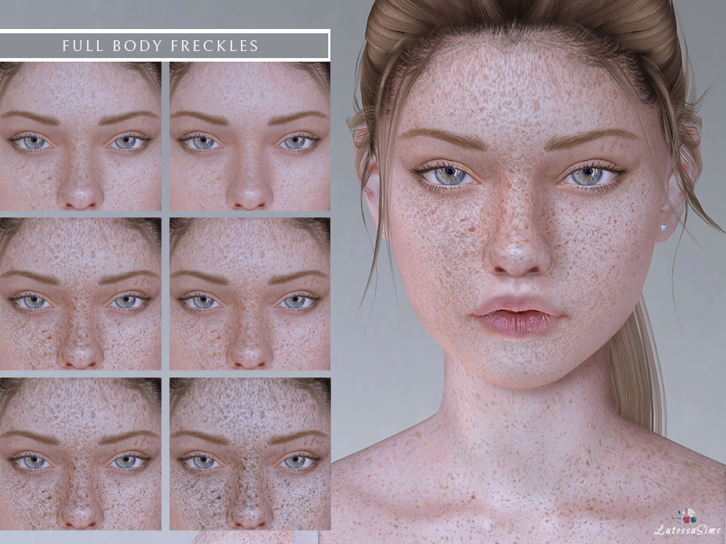 Full Body Freckles from Lutessa • Sims 4 Downloads