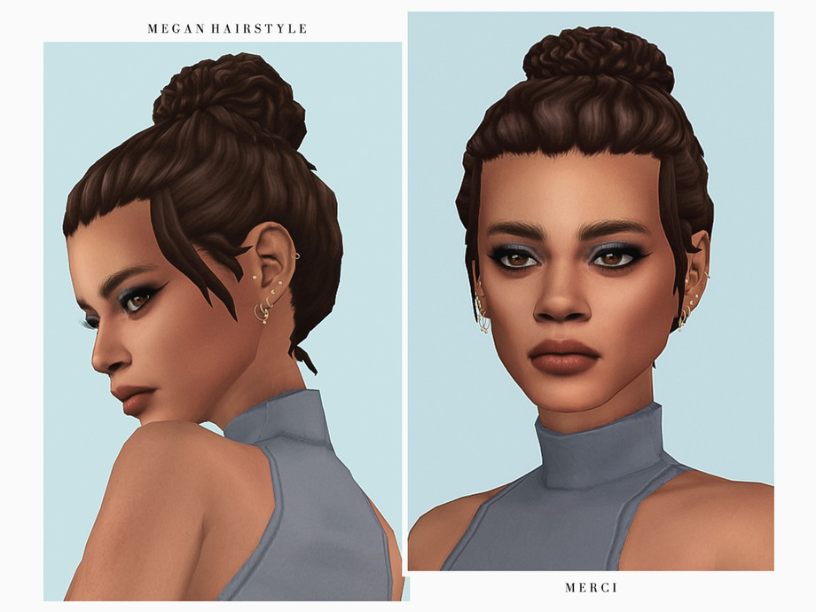 Megan Hair by Merci from TSR • Sims 4 Downloads