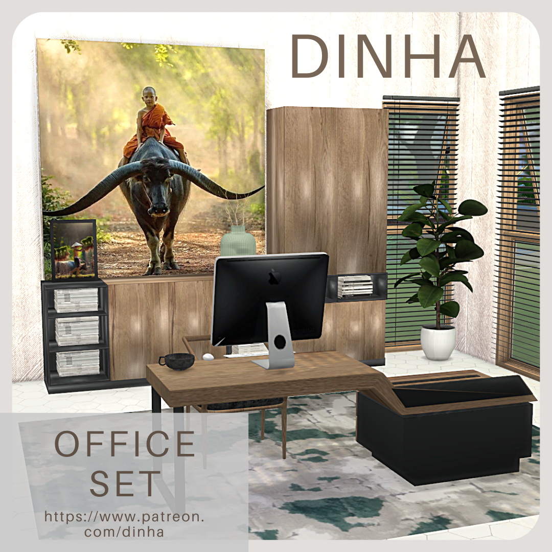 Office Set from Dinha Gamer • Sims 4 Downloads